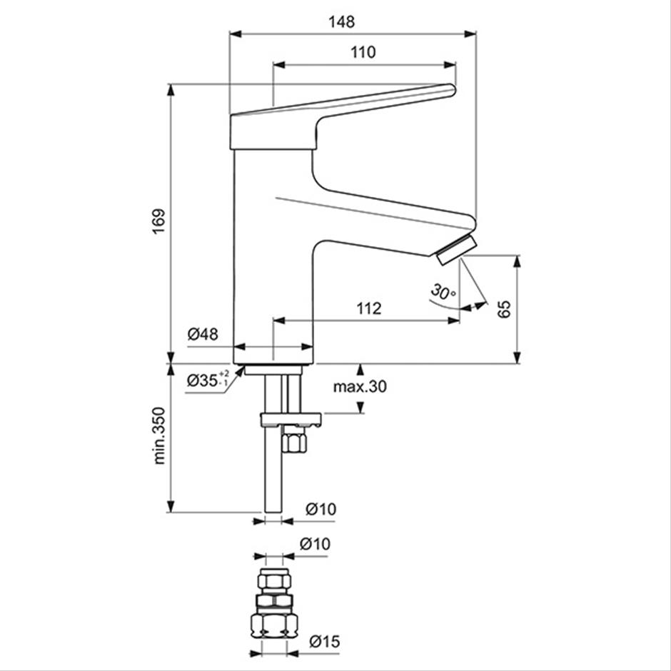 Contour 21+ Single Lever Basin Mixers | Basin Taps | Taps | Bluebook