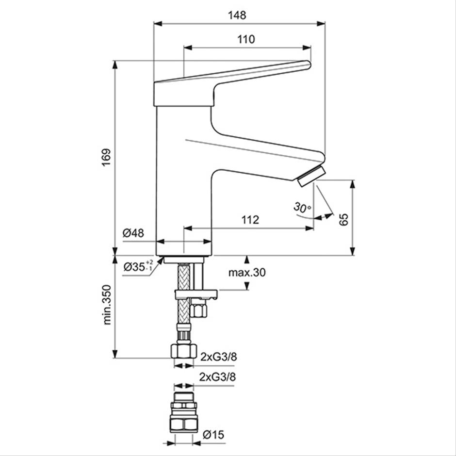 Contour 21+ Single Lever Basin Mixers | Basin Taps | Taps | Bluebook