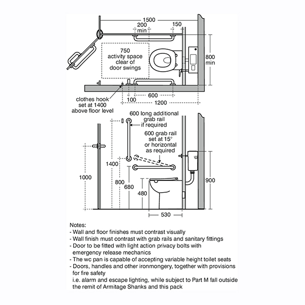 Doc M Contour 21+ Ambulant Care Back To Wall or Close Coupled Packs ...