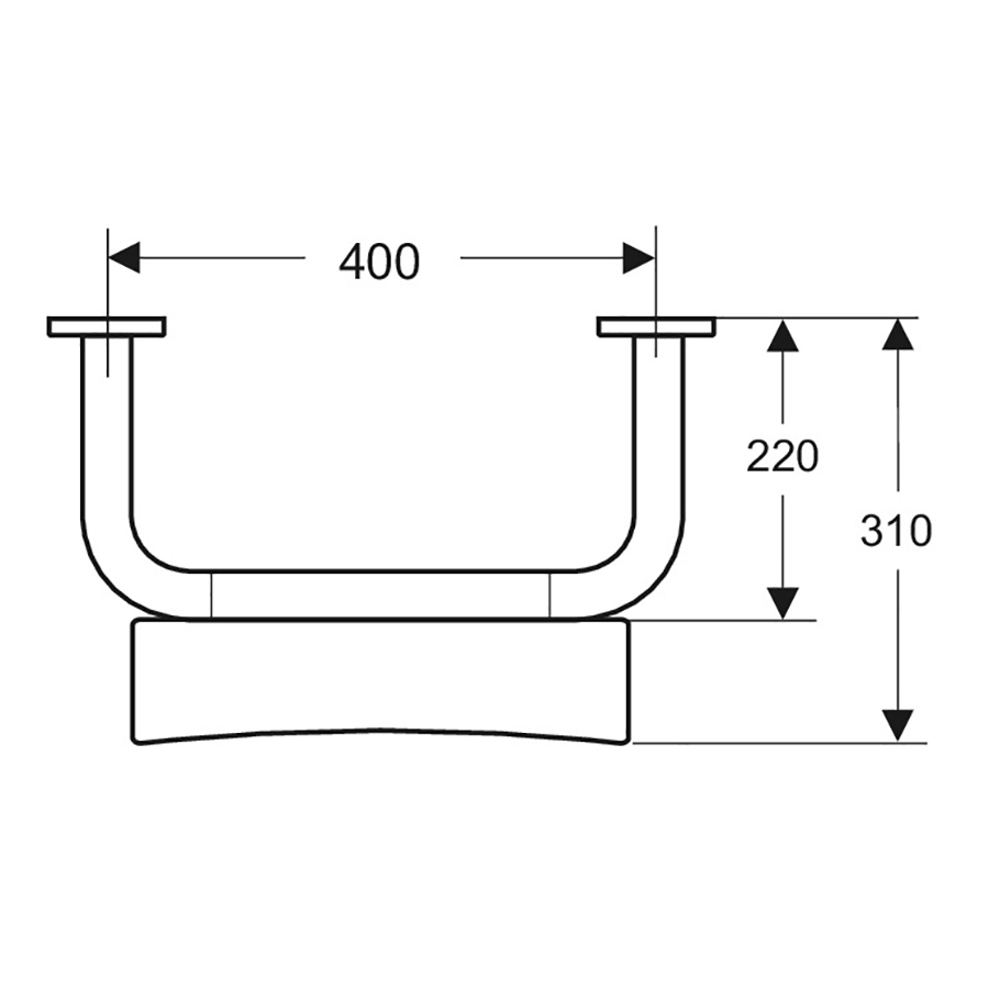 Contour 21 Grab Rail for Back Support Cushion | Rails and Hinged ...