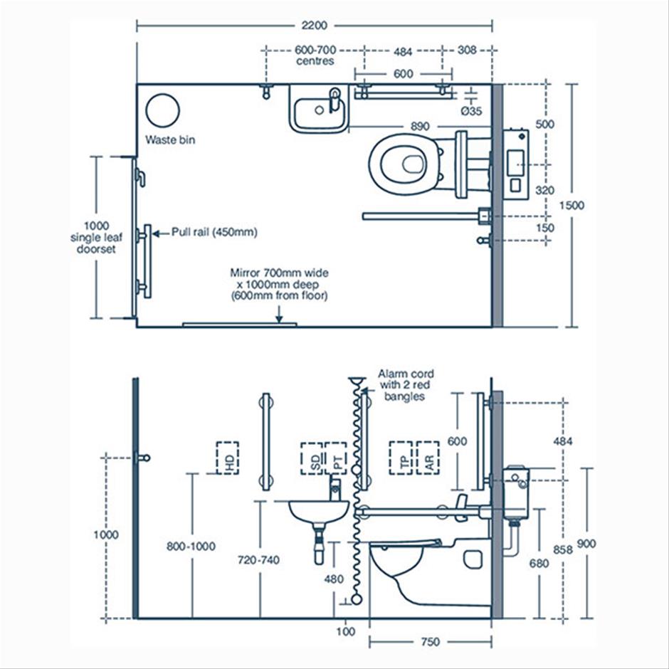Doc M Contour 21 Wall Hung Pack - Black Rails | Doc M WC Rooms | Doc M ...