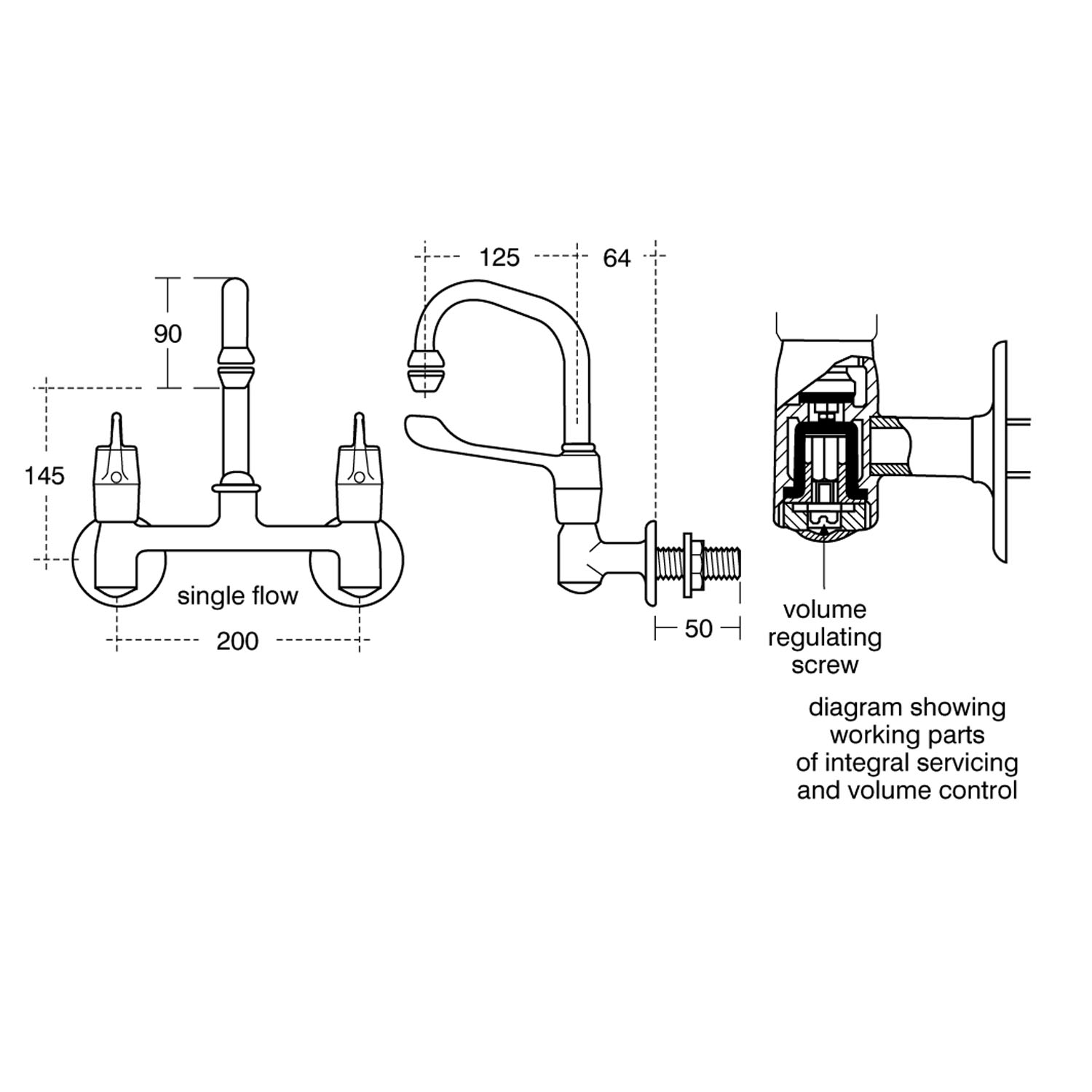 Markwik Wall Mounted Mixer With Built-In Servicing | Basin Taps | Taps ...