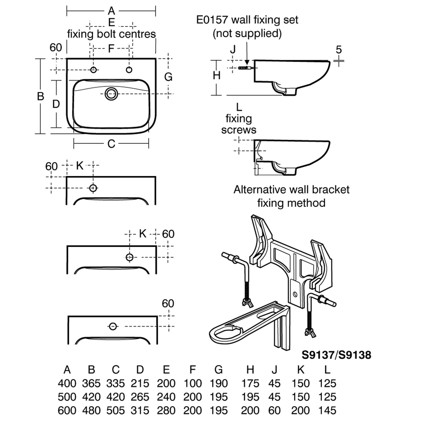Care Plus Manual Washbasin Bracket, Vertical Adjustment | Adjustable ...