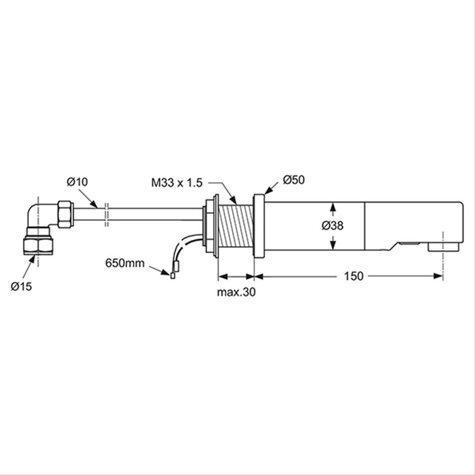 Sensorflow 21 Compact Wall Spout 15cm | Basin Taps | Taps | Bluebook