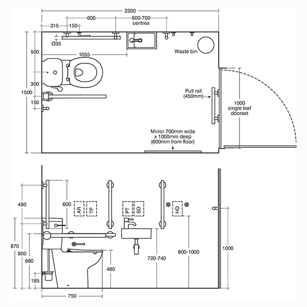 Contour 21+ Close Coupled Doc M Packs With Black Contemporary Rails ...
