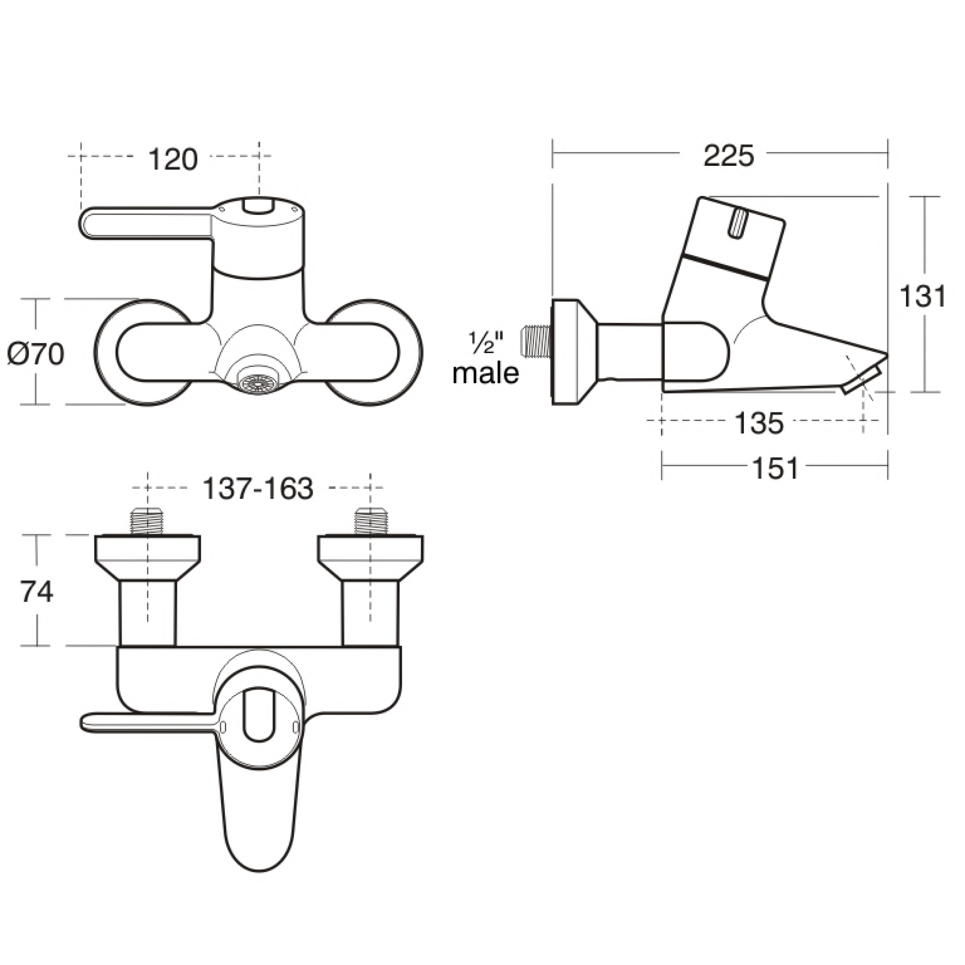 Nisa Lowline Steel Bath 170cm x 70cm | Steel | Baths | Bluebook
