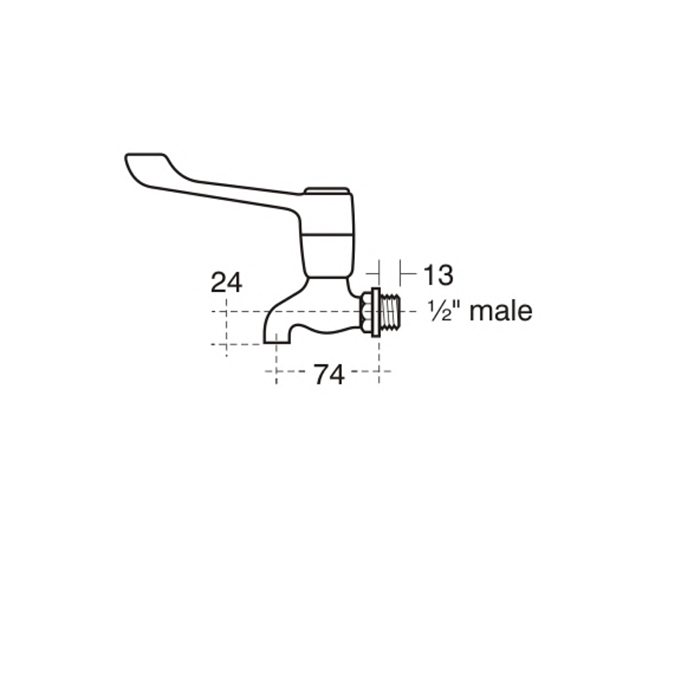 HBN 00-10 HTM64 (TB H1) Markwik Bib Taps | Kitchen Taps | Taps | Bluebook