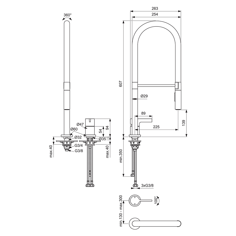 Gusto Single Lever Kitchen Mixer | Kitchen Taps | Taps | Bluebook