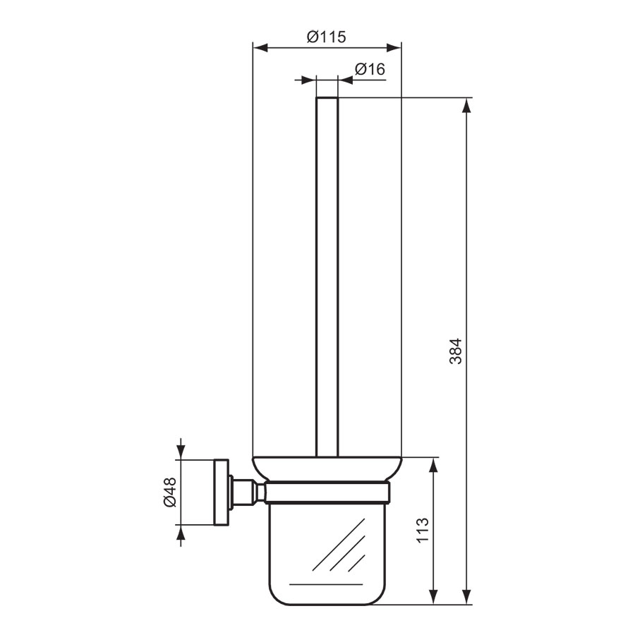 IOM Toilet Brush And Holder | IOM | Bathroom Accessories | Bluebook