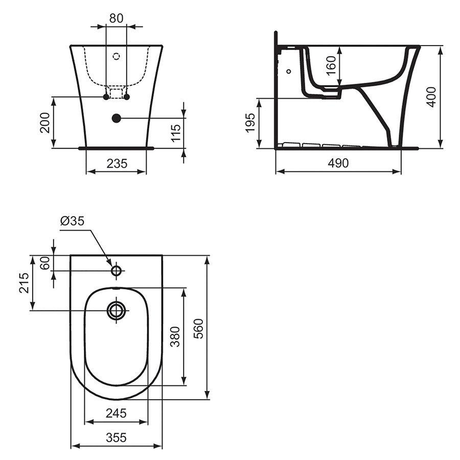 La Dolce Vita Back-To-Wall Bidet | Back To Wall | Bidets | Bluebook