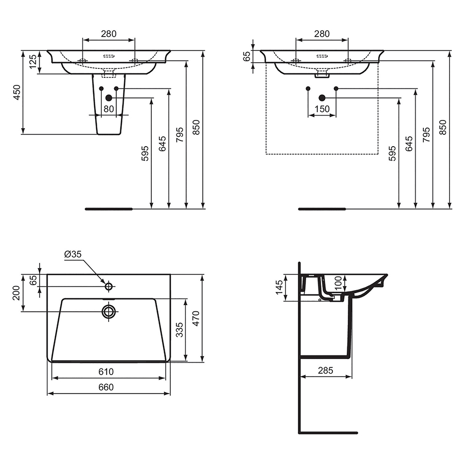 La Dolce Vita 66cm Vanity Washbasin | Vanity Basins | Wash Basins ...