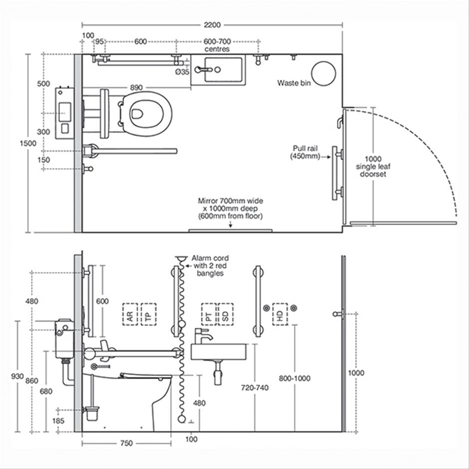 Contour 21+ Back-To-Wall Doc M Pack With Black Contemporary Rails ...