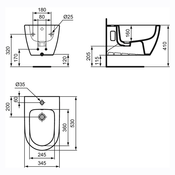 i.life O Wall Mounted Bidet | Wall Mounted | Bidets | Bluebook