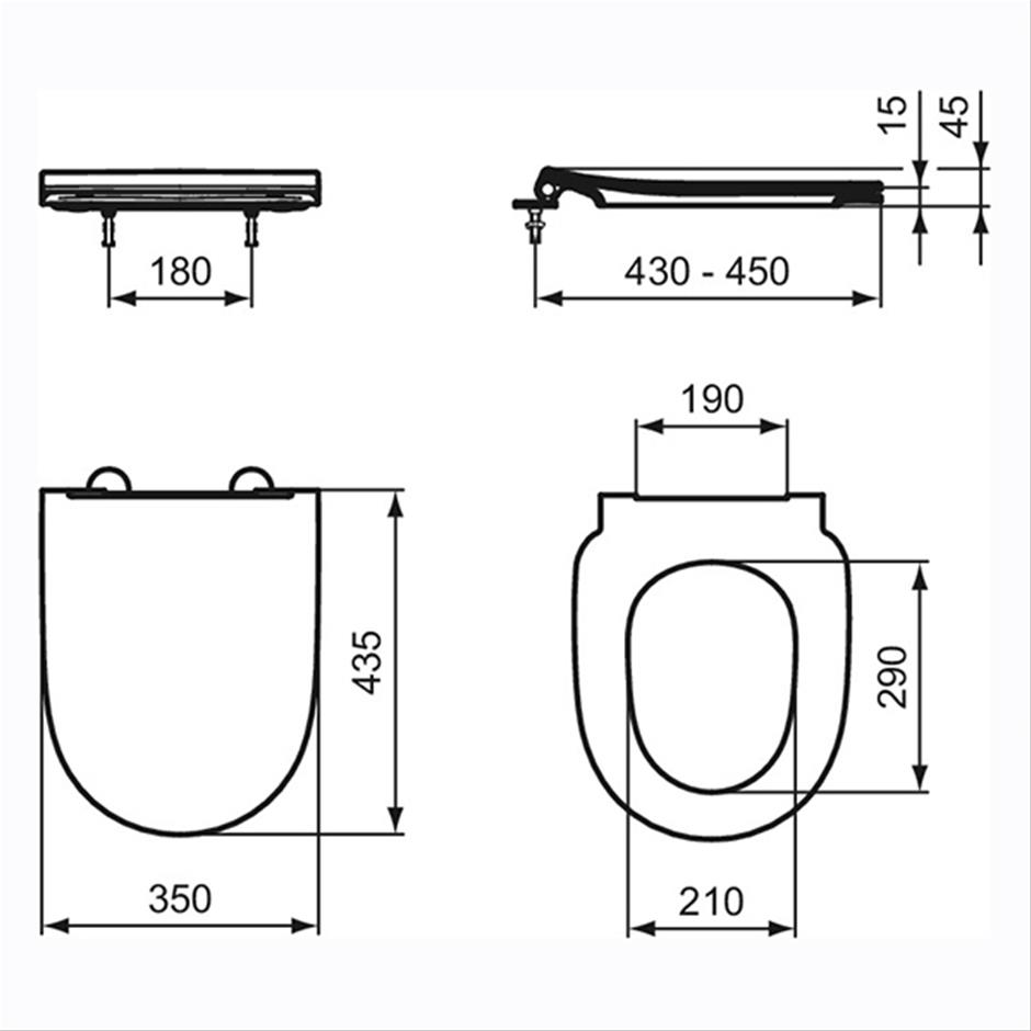 i.life O Wall Mounted Toilet With HydroTwist Technology | Wall Hung ...