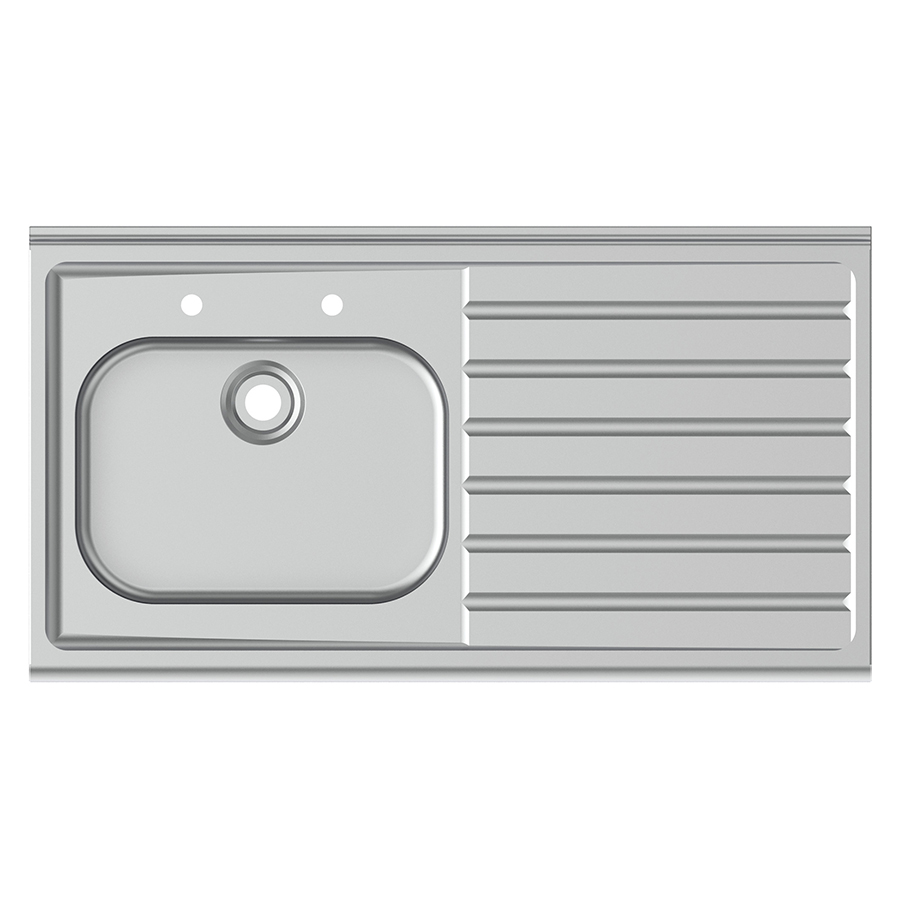 (ST A HTM63) Doon Sink 120x65cm LH Drainer, 2 Taphole | Stainless Steel ...