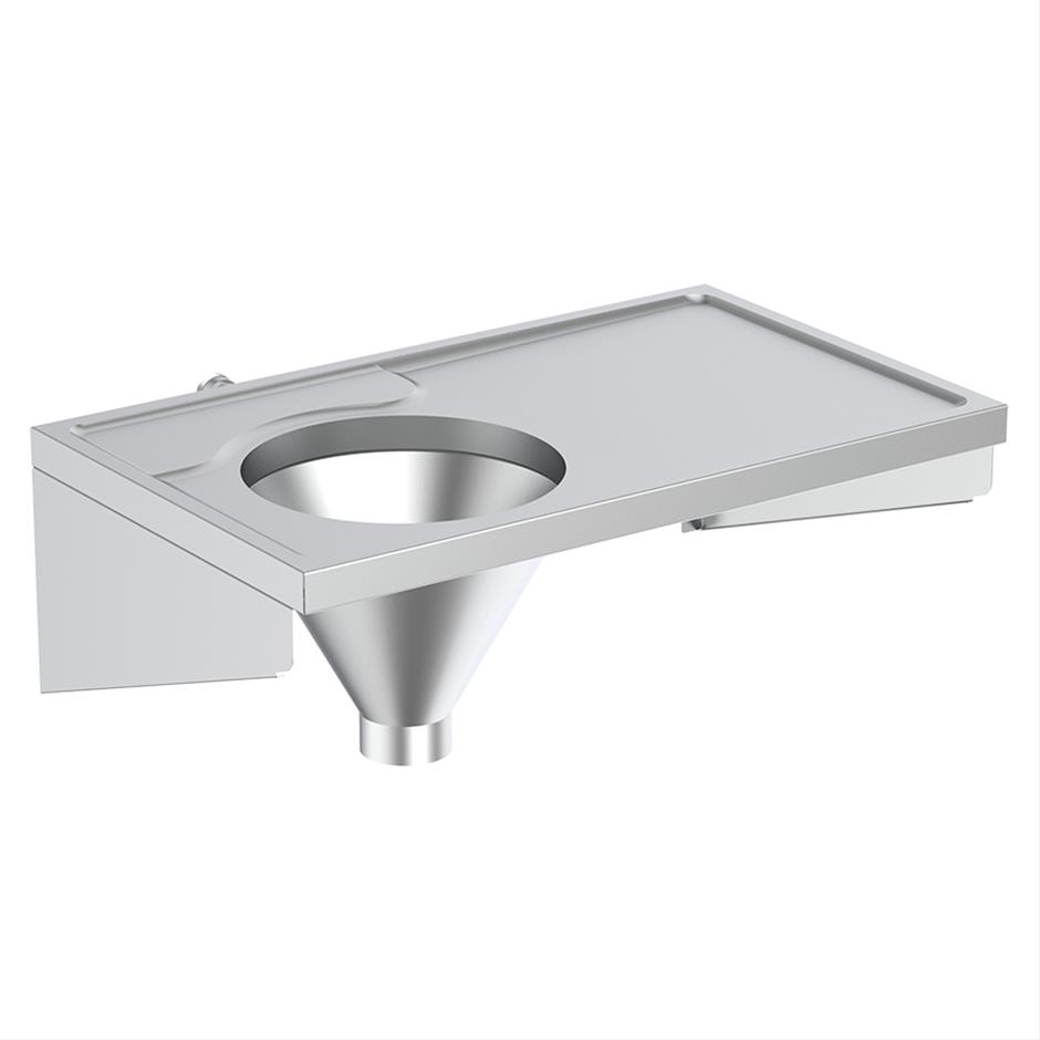 HBN 00-10 HTM64 (DU H) Stirling Back Inlet Slophopper | Stainless Steel | Sinks | Bluebook