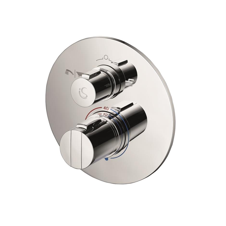 Concept Easybox Slim Built-in Bath Shower Mixer Round Faceplate | Mixer ...