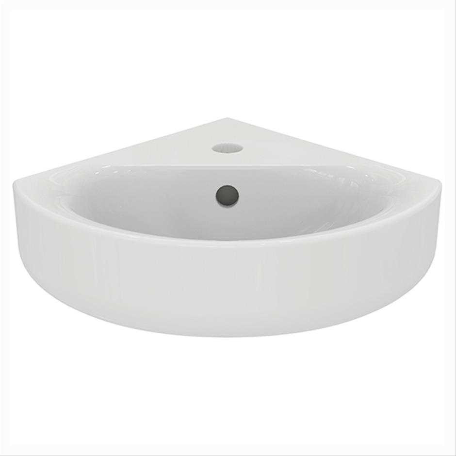 Concept Arc 48cm Corner Handrinse Washbasin | Cloakroom Basins | Wash ...