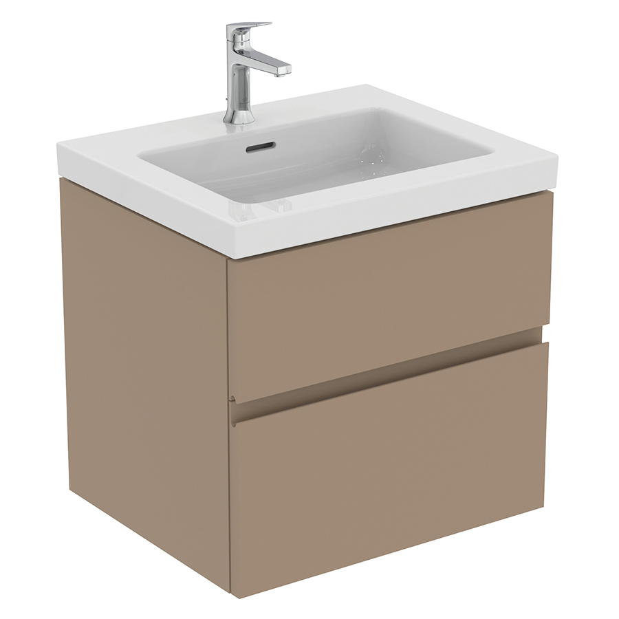 Finesse 60/80/100/120cm x 50cm Wall Mounted Vanity Unit With 2 Drawers ...