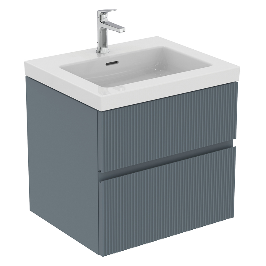 Finesse 60/80/100/120cm x 50cm Wall Mounted Vanity Unit With 2 Drawers ...