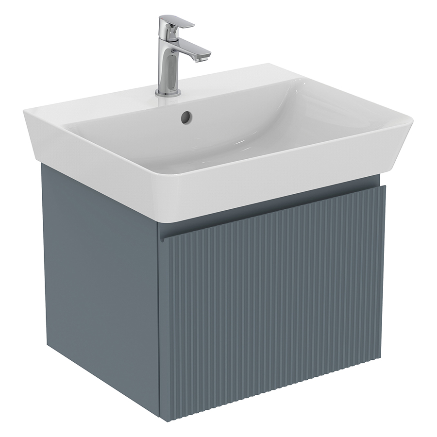 Finesse 50/55/60cm Wall Mounted Washbasin Unit With 1 Drawer | Basin ...