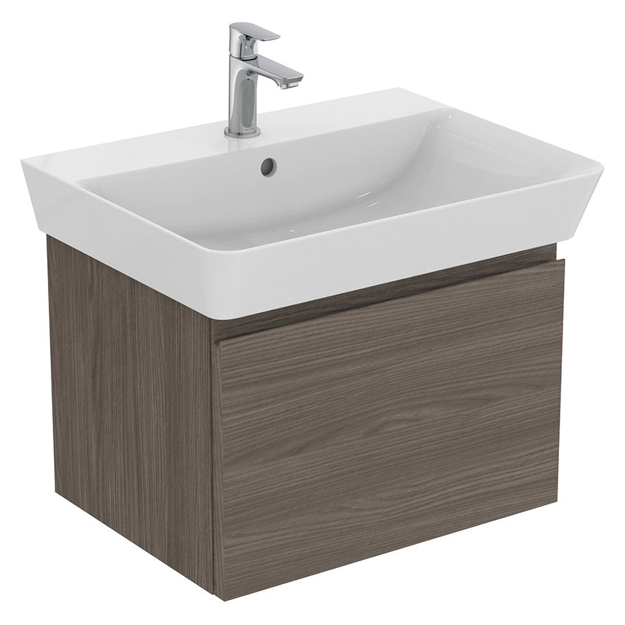 Finesse 50/55/60cm Wall Mounted Washbasin Unit With 1 Drawer | Basin ...