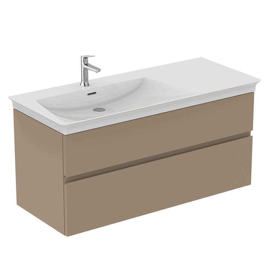 Finesse 100/120cm x 50cm Wall Mounted Vanity Unit With 2 Drawers ...