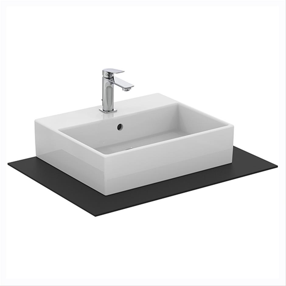 i.life B Quadra 60/50cm Rectangular Vessel Washbasin | Countertop ...