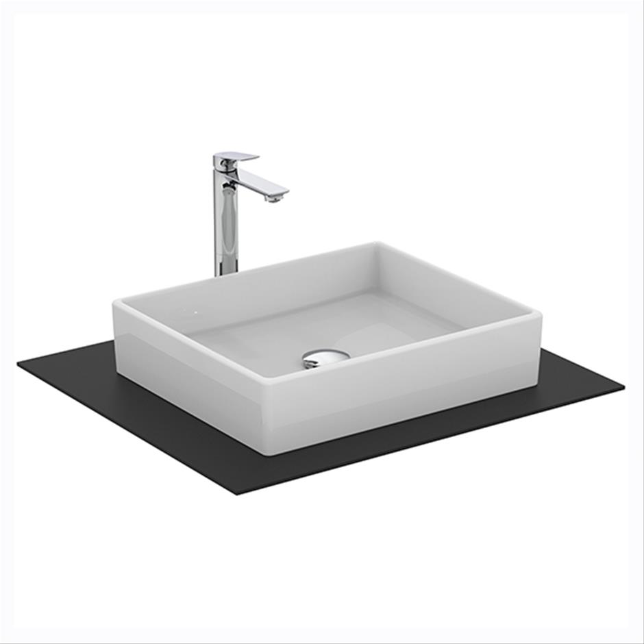 i.life B Quadra 50cm Rectangular Vessel Washbasin | Countertop Basins ...